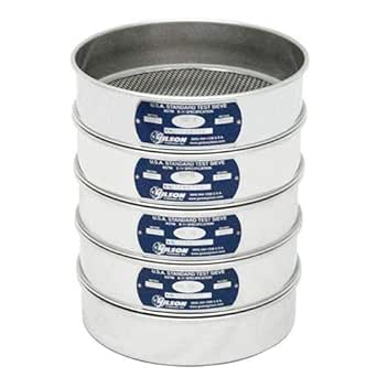 Gilson 8-Inch (203mm) ASTM E11 Test Sieve, All Stainless Steel, No. 60 ...
