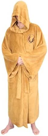 Jedi Fleece Bathrobe (One Size) at Amazon Men’s Clothing store: Star ...