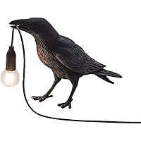 Luluckly Raven Light Birds Table Lamps Bedroom Resin Crow Desk Lamp ...