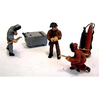 Amazon.com: Langley Models Welding Scene N Scale Metal Model People ...