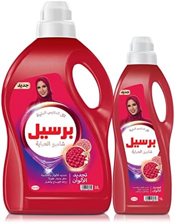 Persil Colored Abaya Shampoo Liquid Laundry Detergent, For Color Renewal and Protection, 3L + 1L ...