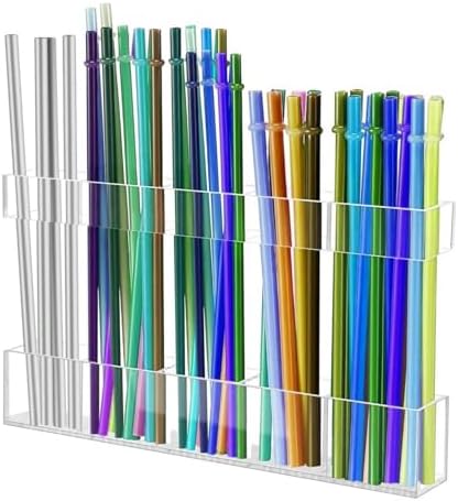 Straw Holder Acrylic | Drinking Straw Rack | Clear Chopsticks Organizer ...