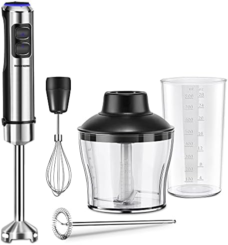 REDMOND Hand Blender Immersion, 5-In-1 Multifunctional Handheld Blender ...