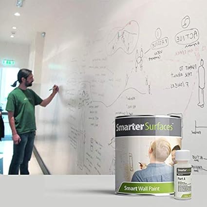Smart Whiteboard Farbe 6m² Weiß - Whiteboard Wandfarbe - beschreibbare ...