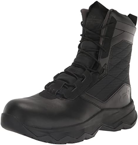 Under Armour Men's Stellar G2 Protect Military and Tactical Boot, (001) Black/Black/Pitch Gray ...
