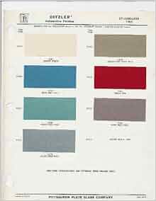 1963 Studebaker Color Paint Chip Page: Studebaker: Amazon.com: Books