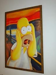 Amazon.com: (24x36) Simpsons (Homer - The Scream) Cartoon Poster ...