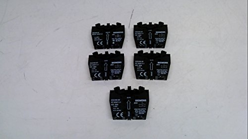 Siemens 3Sb3400-0D - Pack Of 5 - Auxiliary Contact Block, Ui=400V ...