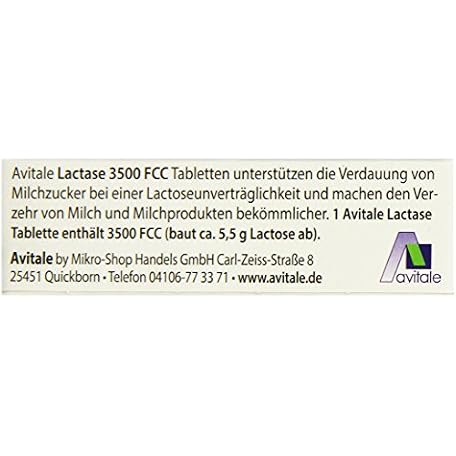 Mua Avitale Lactase 3500 fcc, 100 Tablets Klicksp, Single Pack trên ...