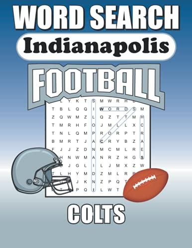 Indianapolis Colts Word Search: Word Find Puzzle Book For All Colts ...