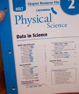 Amazon.com: Crf Ch #1 Holt California Sci 2007 Phys (Holt Science ...