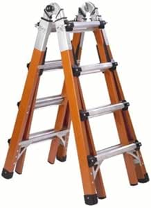 Tricam FL-17 Gorilla Ladders 17-Foot Fiberglass Multiposition Ladder ...