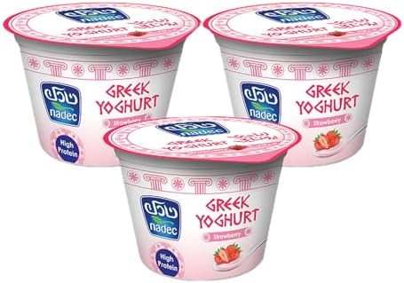 Nadec Strawberry Greek Yoghurt 160 g x 3 Pack price in Saudi Arabia | Amazon Saudi Arabia ...