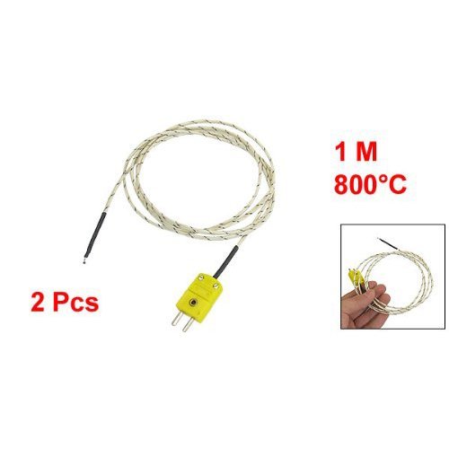 Купить K Type Thermocouple Fine Tipped temperature Sensor Probe, 3ft ...