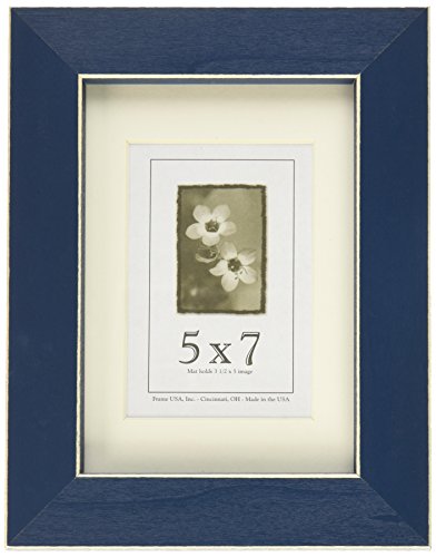 Amazon.com - 5x7 Blue Picture Frame with Clean Cut Edge - Single Frames