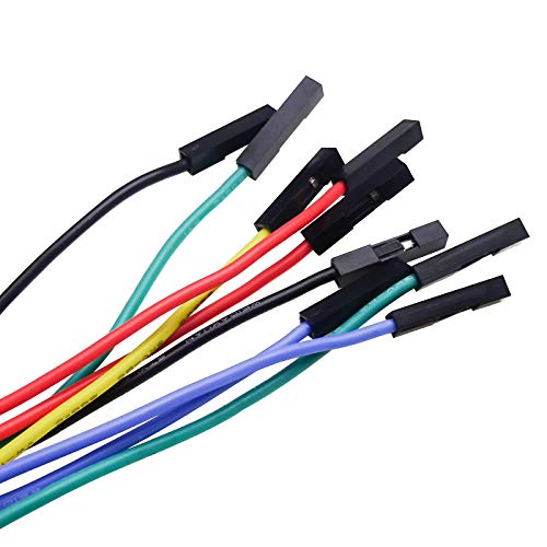 Goupchn Mini Grabber Test Hooks to Breadboard Female Jumper Wires Soft ...