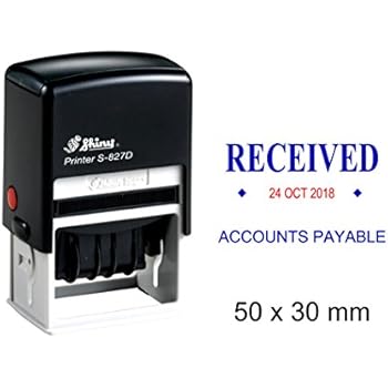 Amazon.com : ACCOUNTS PAYABLE Self Inking Rubber Stamp (Red Ink ...