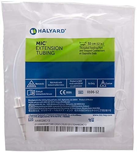 Halyard Health 0106 12 Mic Extension Set Threaded Feeding Port And