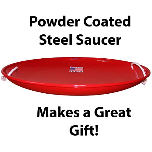 Flexible Flyer Metal Snow Disc Saucer Sled. Round SNO Slider Winter Toy ...