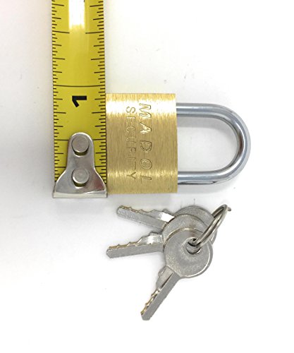 1 Inch 25mm Small Mini Brass Padlock With Brass Chromed Keys Pack Of 6 ...