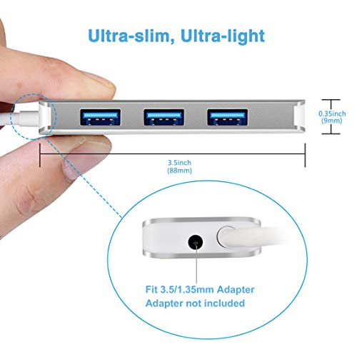 Hub usb 3.0 rshtech aluminio 4 puertos divisor de concentrador de