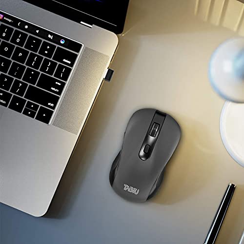 TNBIU Wireless Mouse, 2.4G 4000DPI Ergonomics Cordless Mouse with USB ...