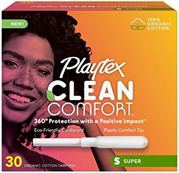 سعر Playtex Clean Comfort Organic Tampons, Super Absorbency, 30ct فى ...