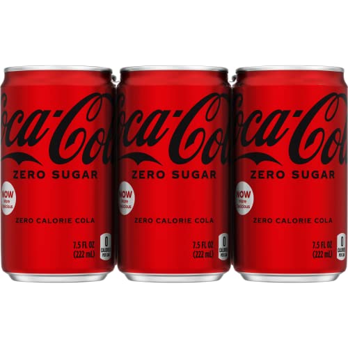 Coke Zero Sugar Mini-Can 7.5 fl oz, 6 Pack (Package May Vary) in Kuwait ...
