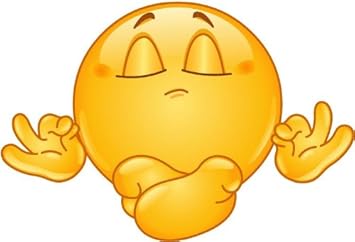 Smile Meditation Emoticons Smiley Bumper Sticker Decal 12 x 10 cm ...