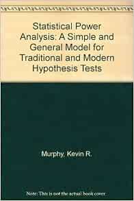 Amazon.com: Statistical Power Analysis: A Simple and General Model for ...