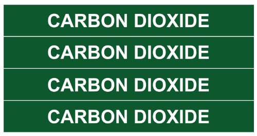 Buy CARBON DIOXIDE ____ Pipe Tubing Labels__ 3/4" Height, 6" Width ...