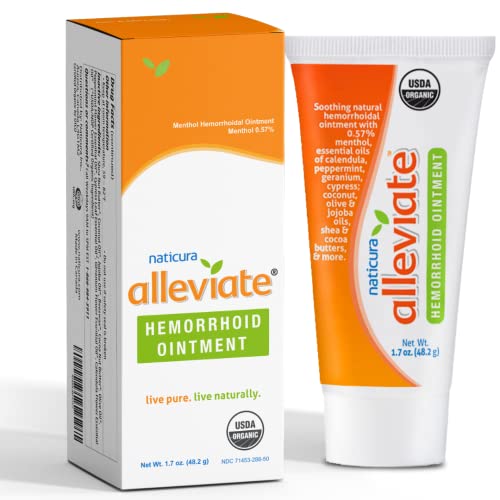 Naticura Alleviate Hemorrhoid Treatment and Fissure Ointment - 1.7oz ...