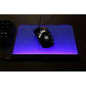 Amazon.com : Light LED Lighted Mouse Pad with 4 Port High Speed USB 2.0 ...