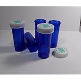 Amazon.com: Plastic Prescription Vials/Bottles 25 Pack w/Caps 8 Dram ...