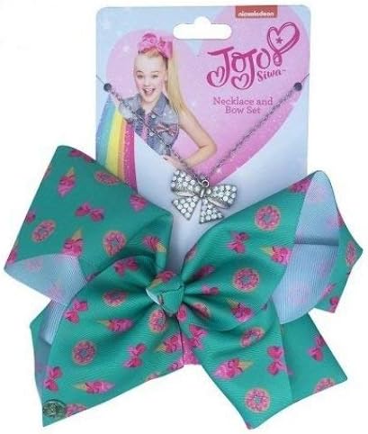 JoJo Siwa 20 cm Signature Dessert Green Bow with Necklace – BigaMart