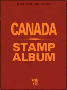 Canada Stamp Album: With beautiful aesthetic black pages and more than 4300 spaces to sort and ...