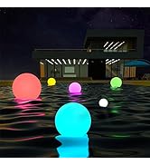 Amazon.com : LOFTEK LED Dimmable Floating Pool Lights Ball, 16-inch ...