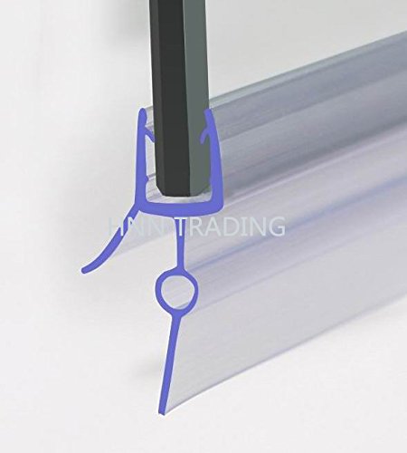 HNNHOME® Rubber Plastic Bath Shower Screen Seal Strip For 4mm Glass ...