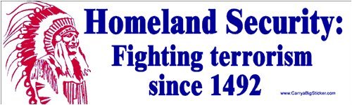 Amazon.com: Homeland Security: Fighting Terrorism Since 1492. -Bumper ...