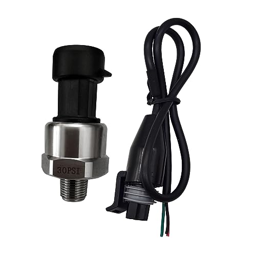 Pressure Transducer Sender Sensor with Connector, Stainless Steel 1/8 ...