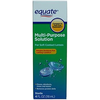 Amazon.com: Equate Sterile Multi-Purpose Contact Lenses Solution For ...
