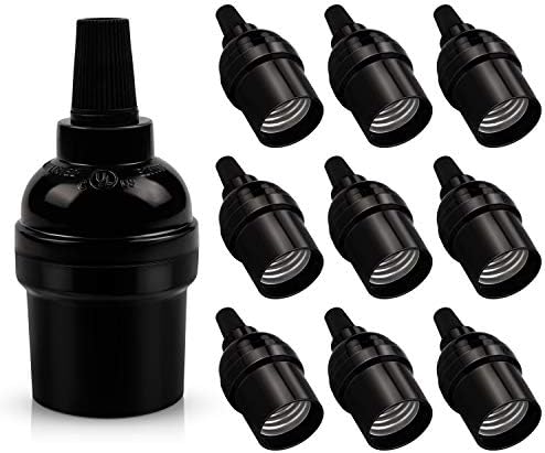 DiCUNO E26 Vintage Lamp Socket, UL-Listed, Edison Bulb Pendant Light ...