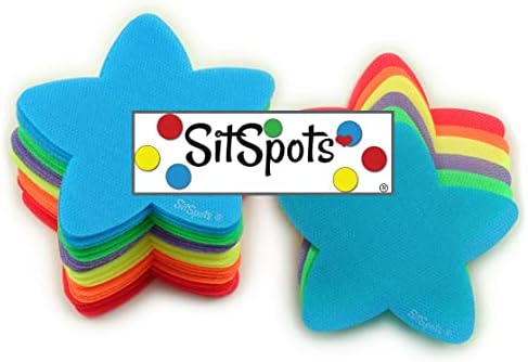 SitSpots® Carpet Floor Star Sit Spot Markers, Star Pack Carpet Spots ...