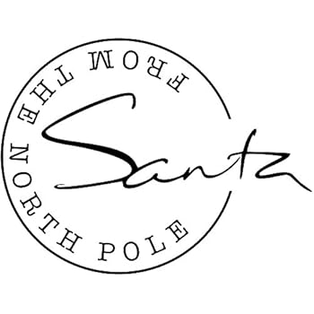 Amazon.com: Self-Inking Christmas Rubber Stamp - Santa Signature - Red ...