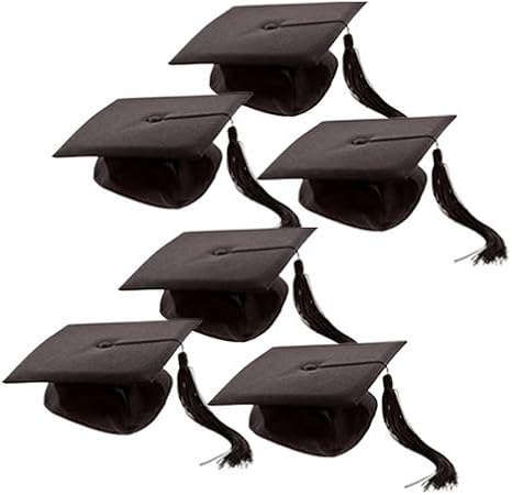 S/O pack of 6, PhD, bachelor hat, uni, diploma hat, graduation ceremony ...