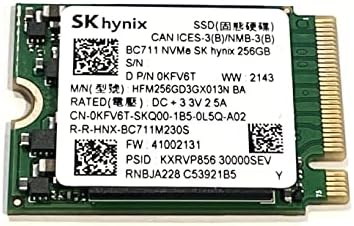 OEM SK Hynix 256GB M.2 PCI-e NVME Internal Solid State Drive 30mm 2230 ...