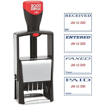 Amazon.com : 2000 PLUS CLASSIC LINE 2360 DATE STAMP WITH TEXT "RECEIVED ...