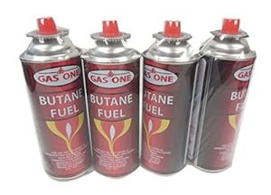 Amazon.com : Gasone Butane Fuel Canister (4pack) : Backpacking Stoves ...