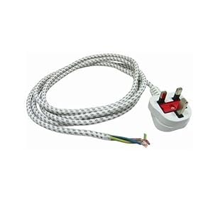 First4Spares 2.5 Metre Steam Iron Lead Cable Flex Cord & Plug: Amazon ...