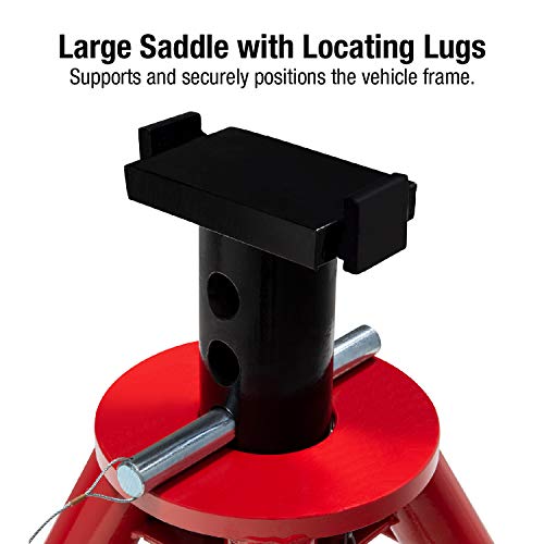 Sunex 1210 10-Ton Low Height Pin Type Jack Stands, Pair | Pricepulse